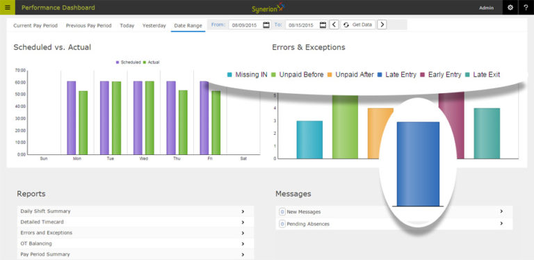 How to see who has errors and exceptions – Synerion Agile Help