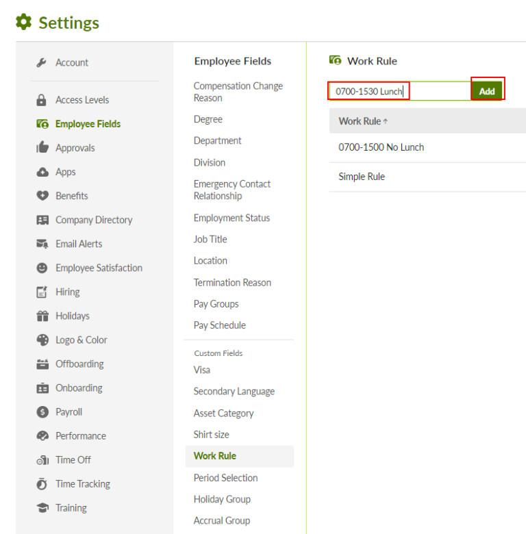 Synerion- BambooHR integration – Synerion Agile Help