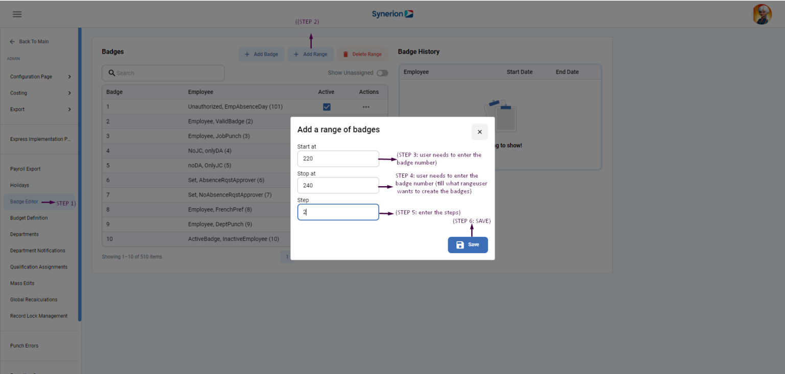 Badge Editor Overview – Synerion Agile Help