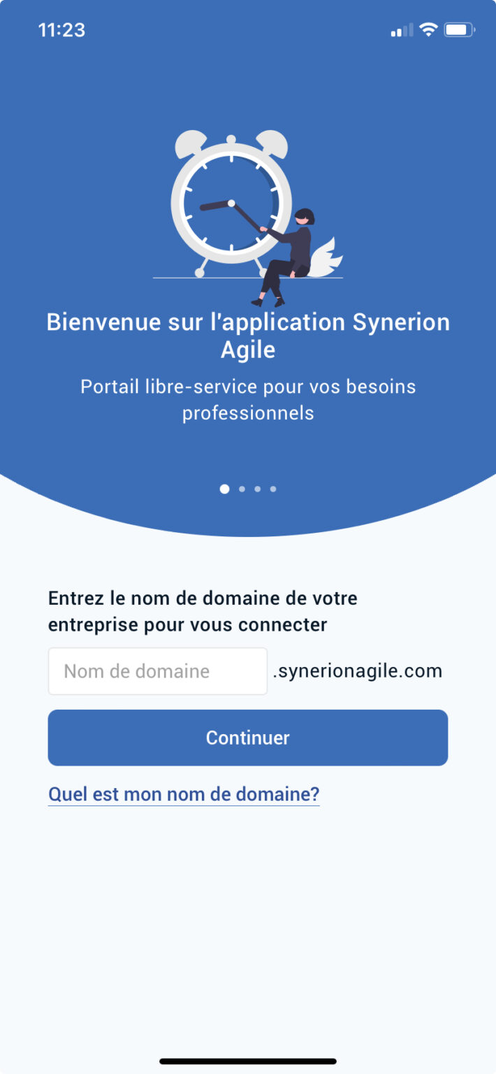 Se connecter à l’application mobile – Synerion Agile Help