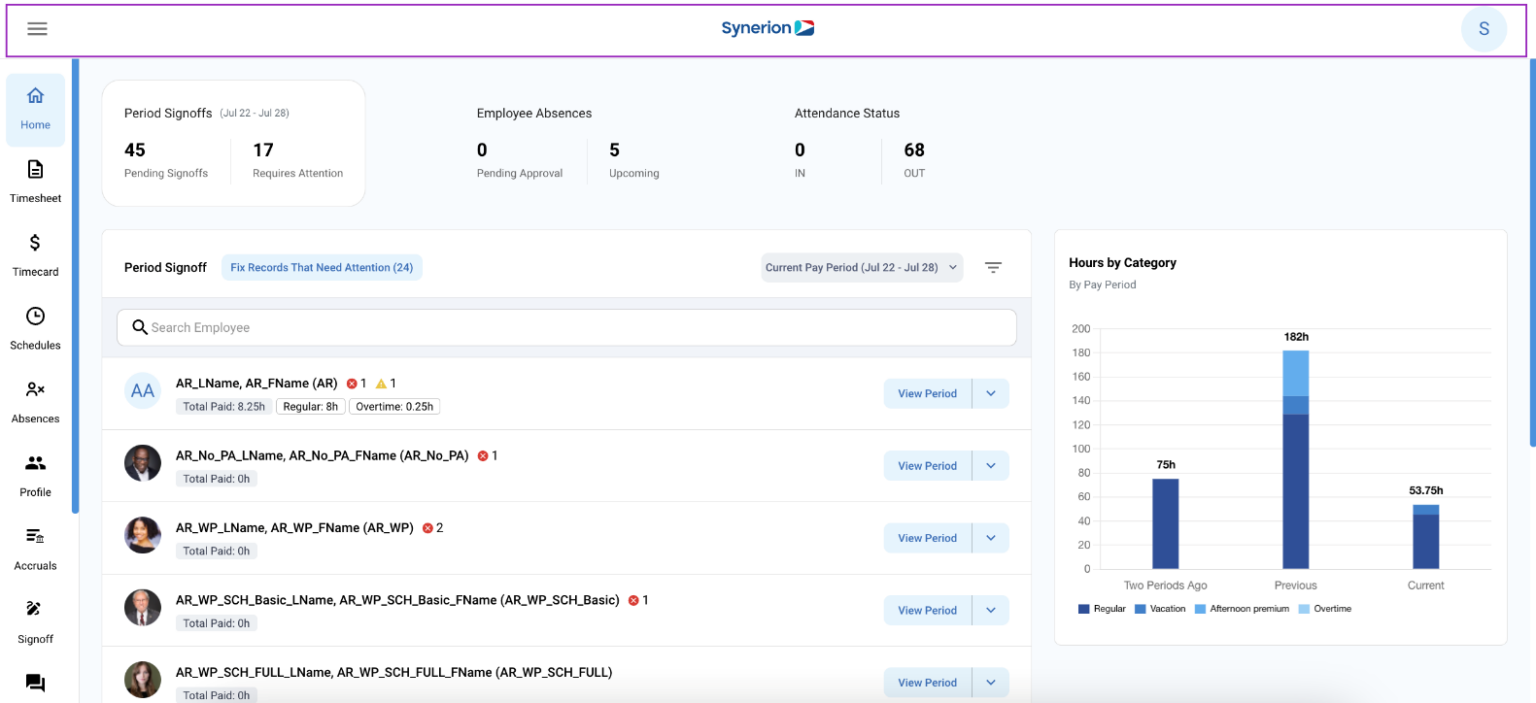 QUICK START GUIDE SUPERVISOR – Synerion Agile Help