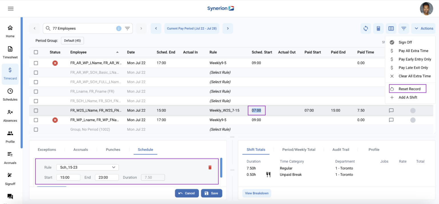 QUICK START GUIDE SUPERVISOR – Synerion Agile Help